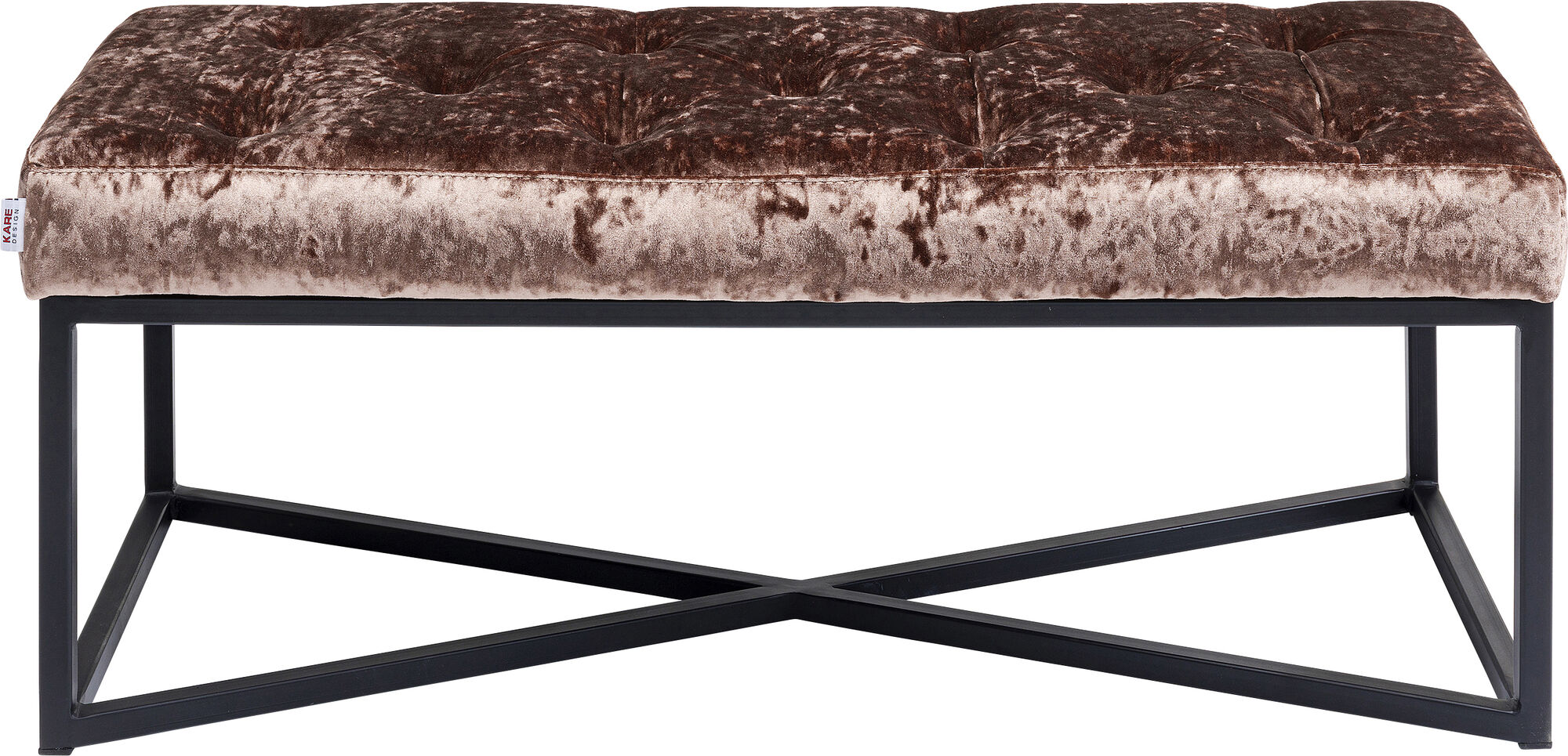 Bank Crossover Diva Plain Braun 90x40 - KARE die zwei Wohnsinnigen Handels GmbH