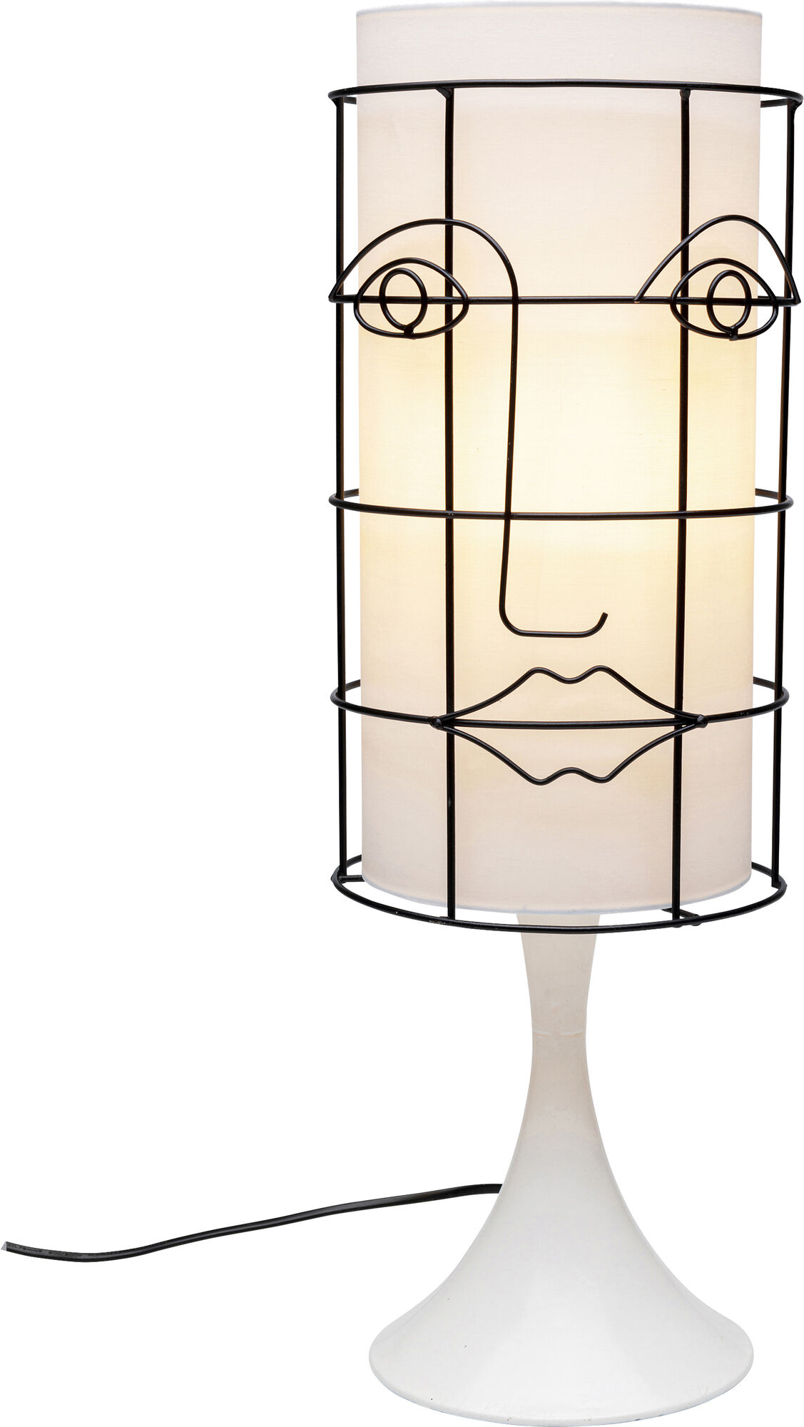 Tischleuchte Grid Face Weiß 60cm - KARE die zwei Wohnsinnigen Handels GmbH