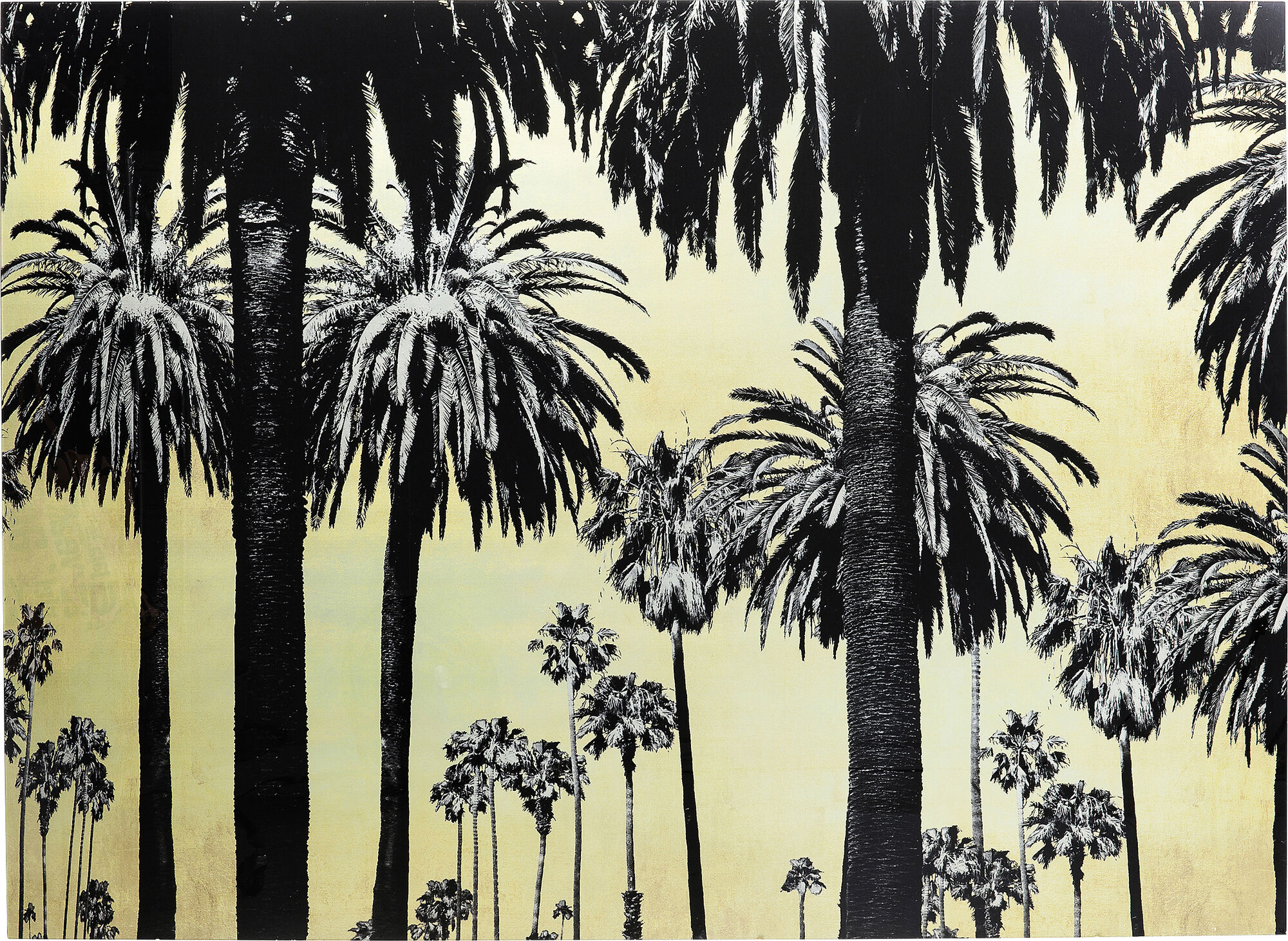 Bild Glas Metallic Palms 180x120cm - KARE die zwei Wohnsinnigen Handels GmbH