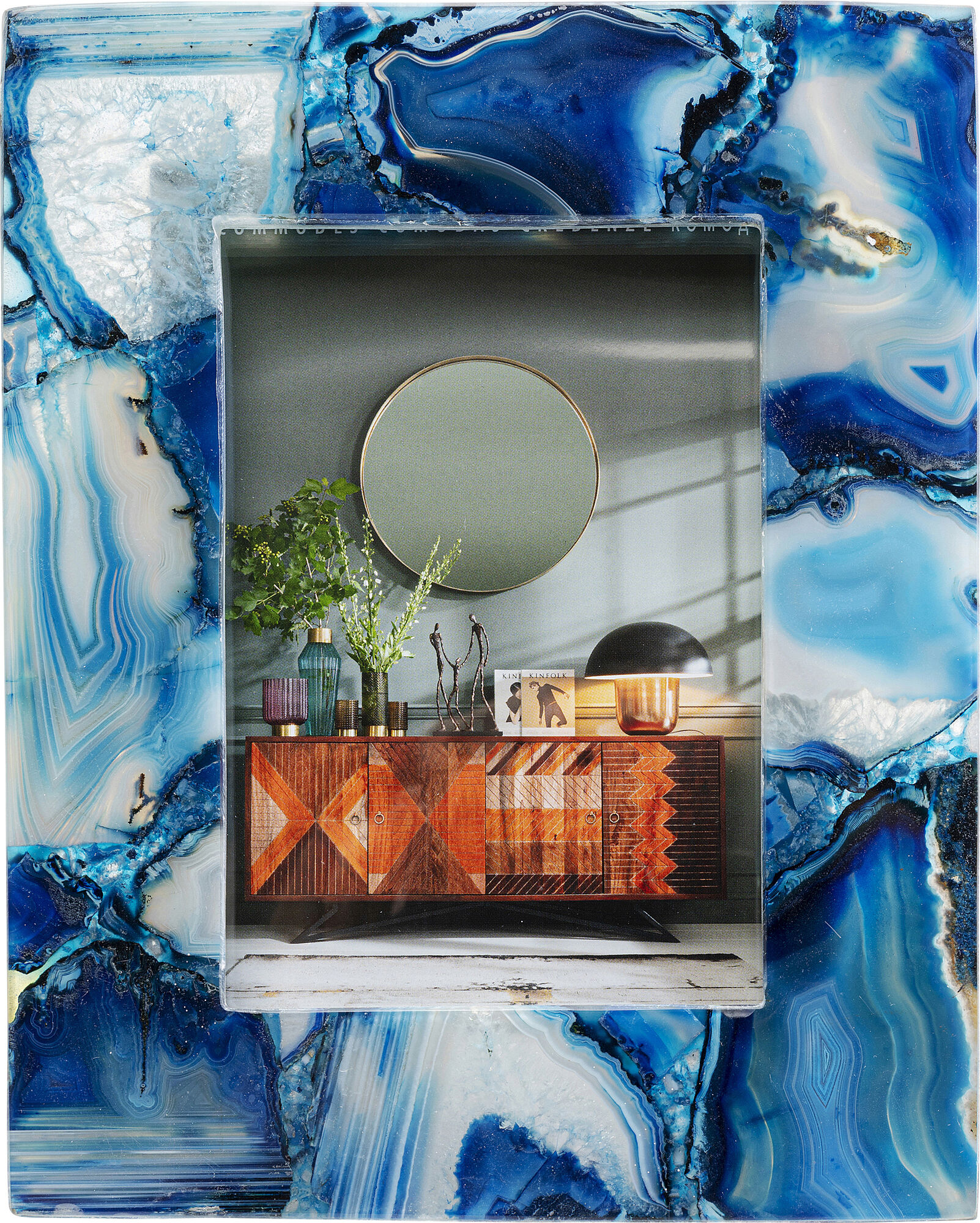 Bilderrahmen Francis Achat Blau 13x18cm - KARE die zwei Wohnsinnigen Handels GmbH