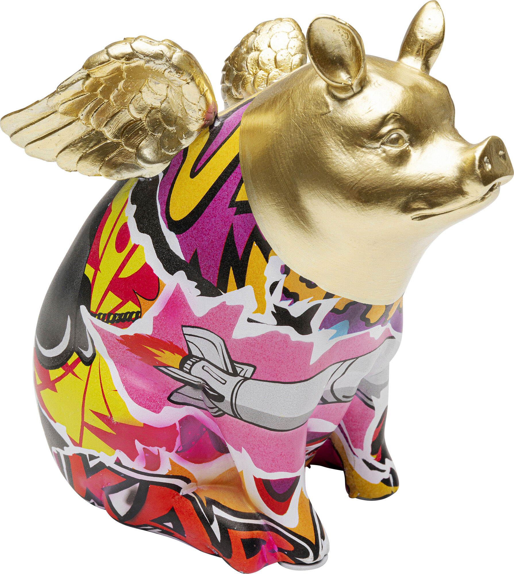 Deko Figur Graffiti Flying Pig 16cm - KARE Online GmbH