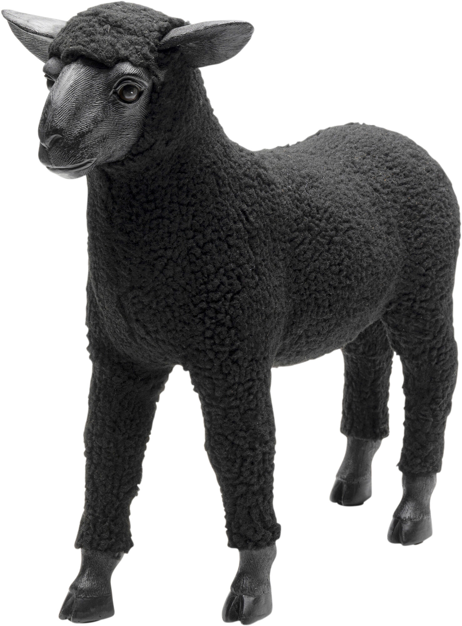 Deko Figur Happy Sheep Wool Schwarz 37cm - KARE Online GmbH