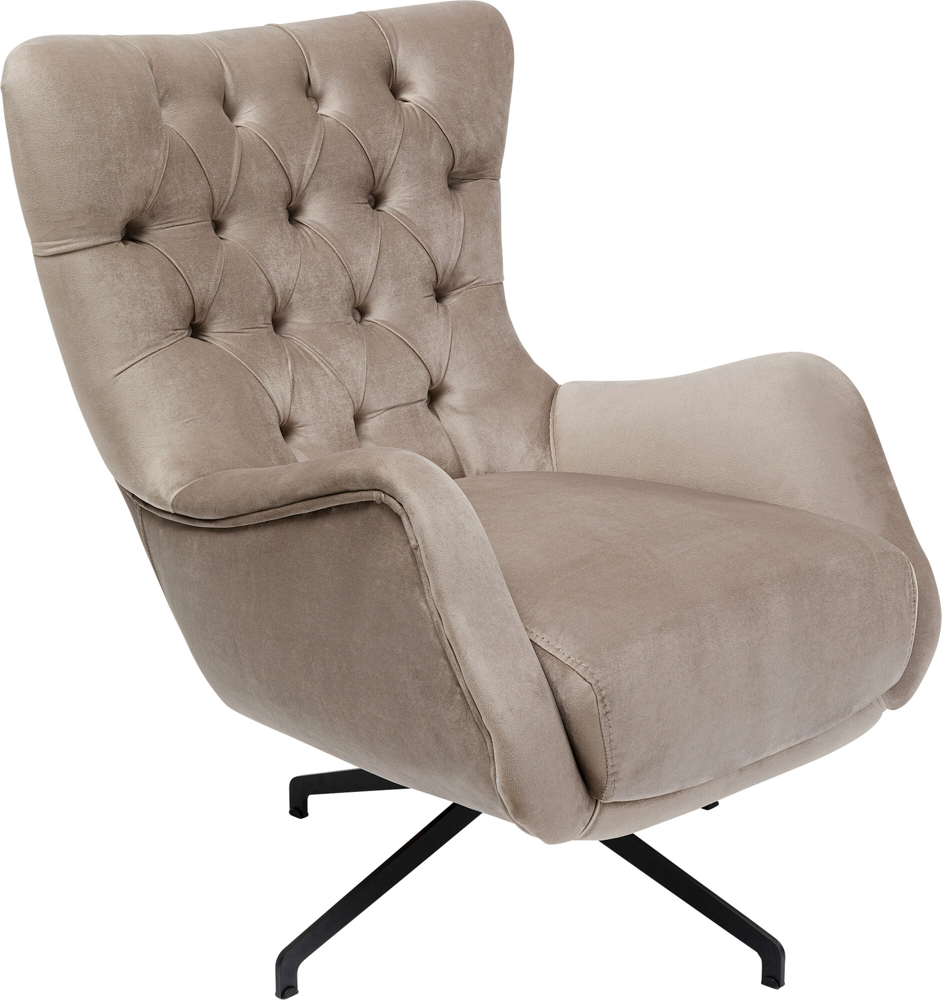 Drehsessel Bellissima Velvet Beige - KARE München Outlet