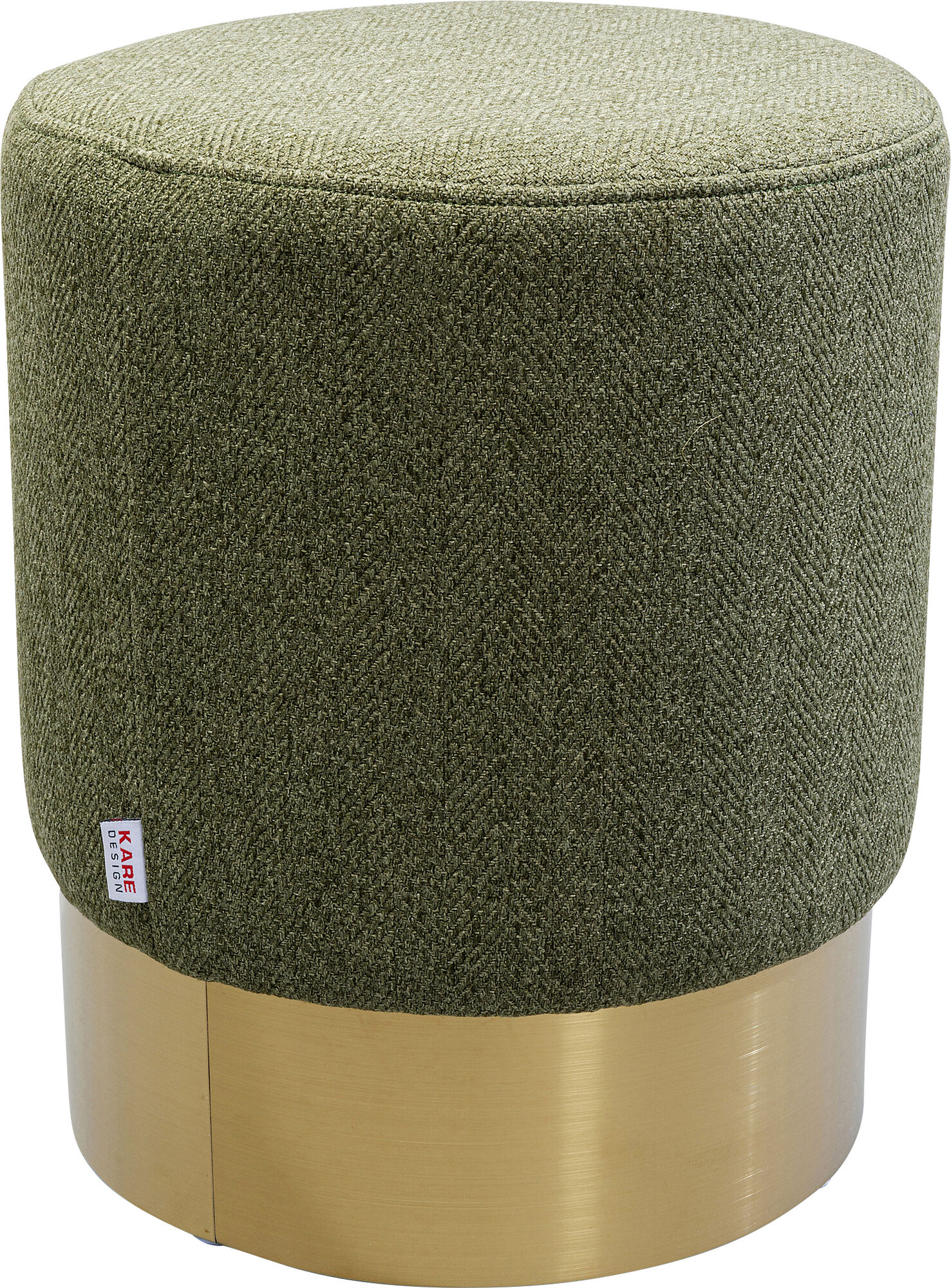 Hocker Cherry Lina Grün Brass Ø35cm - KARE Online GmbH