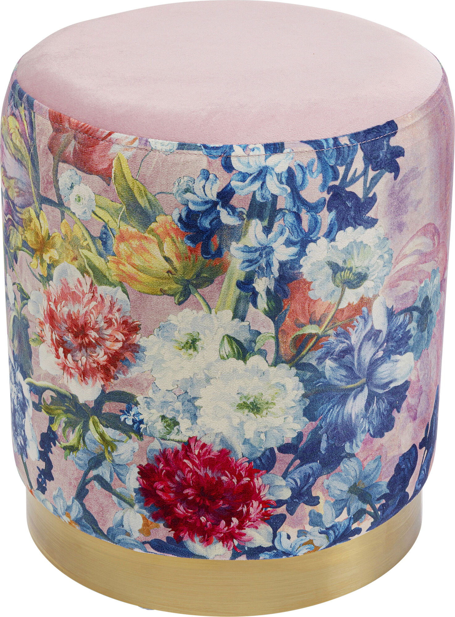 Hocker Cherry Flower Rosa Brass Ø32cm - KARE die zwei Wohnsinnigen ...