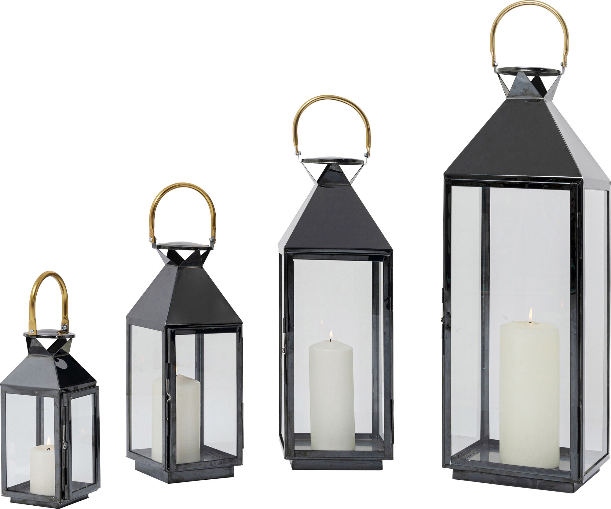 Laterne Giardino Schwarz (4/Set) - KARE die zwei Wohnsinnigen Handels GmbH