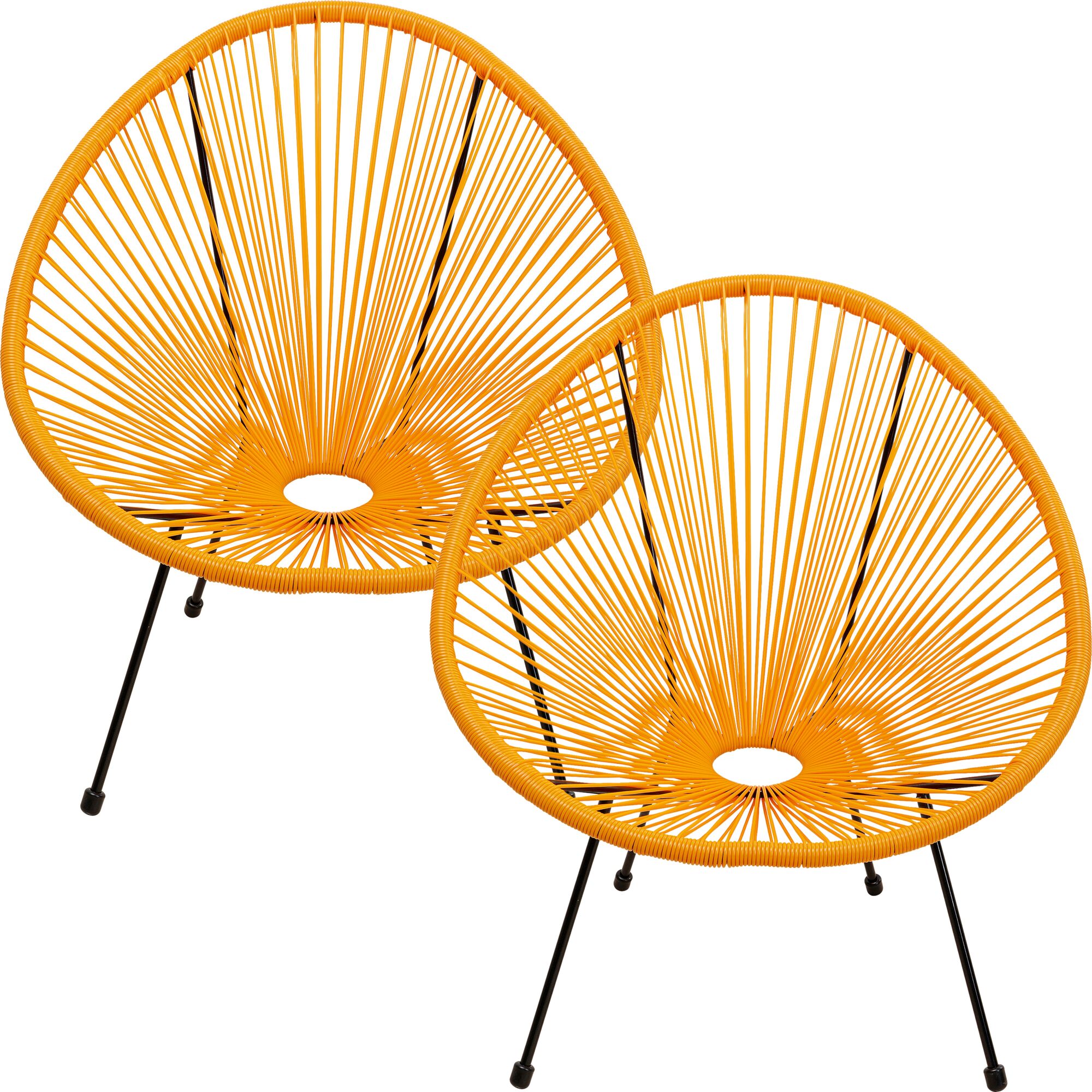 Sessel Acapulco Orange 2/Set - KARE Online GmbH