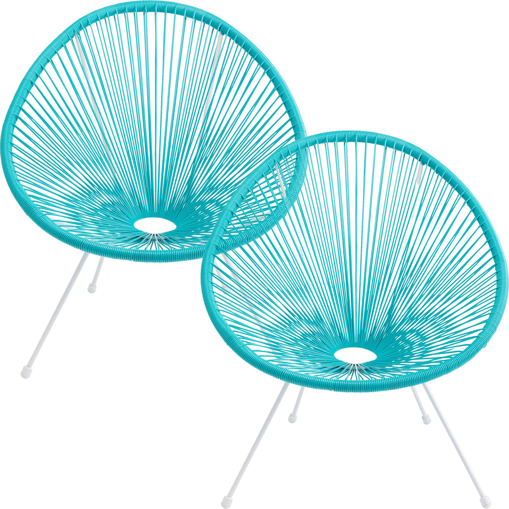 Sessel Acapulco Türkis 2/Set - KARE Online GmbH